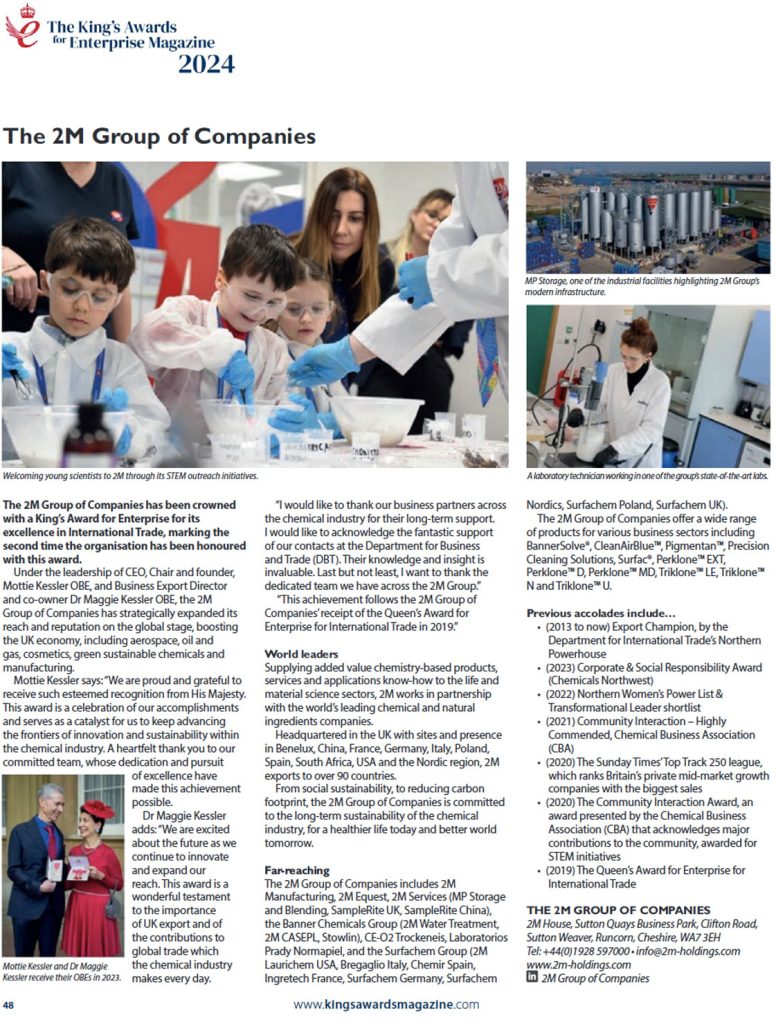 The King’s Award for Enterprise Magazine 2024 – 2M Group of Companies